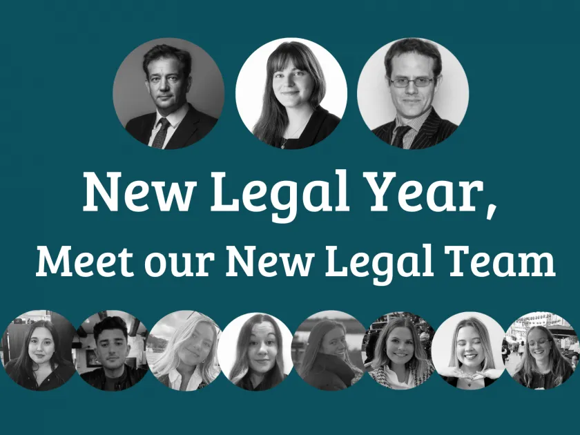 New Legal Year, Meet our New Legal Team